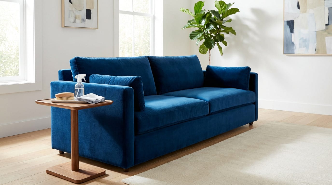 Comment nettoyer un canapé en velours en profondeur sans l'abîmer ...